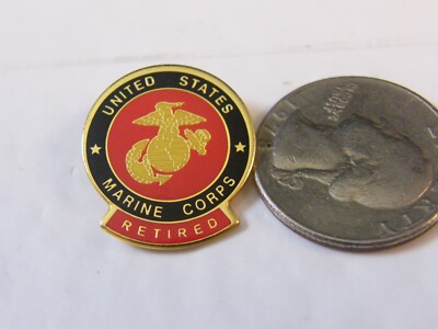UNITED STATES MARINE CORPS RETIRED PIN | eBay