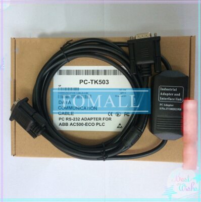 1Pcs AC500-Eco series PLC programming cable PC-TK503 rs232 serial port ...