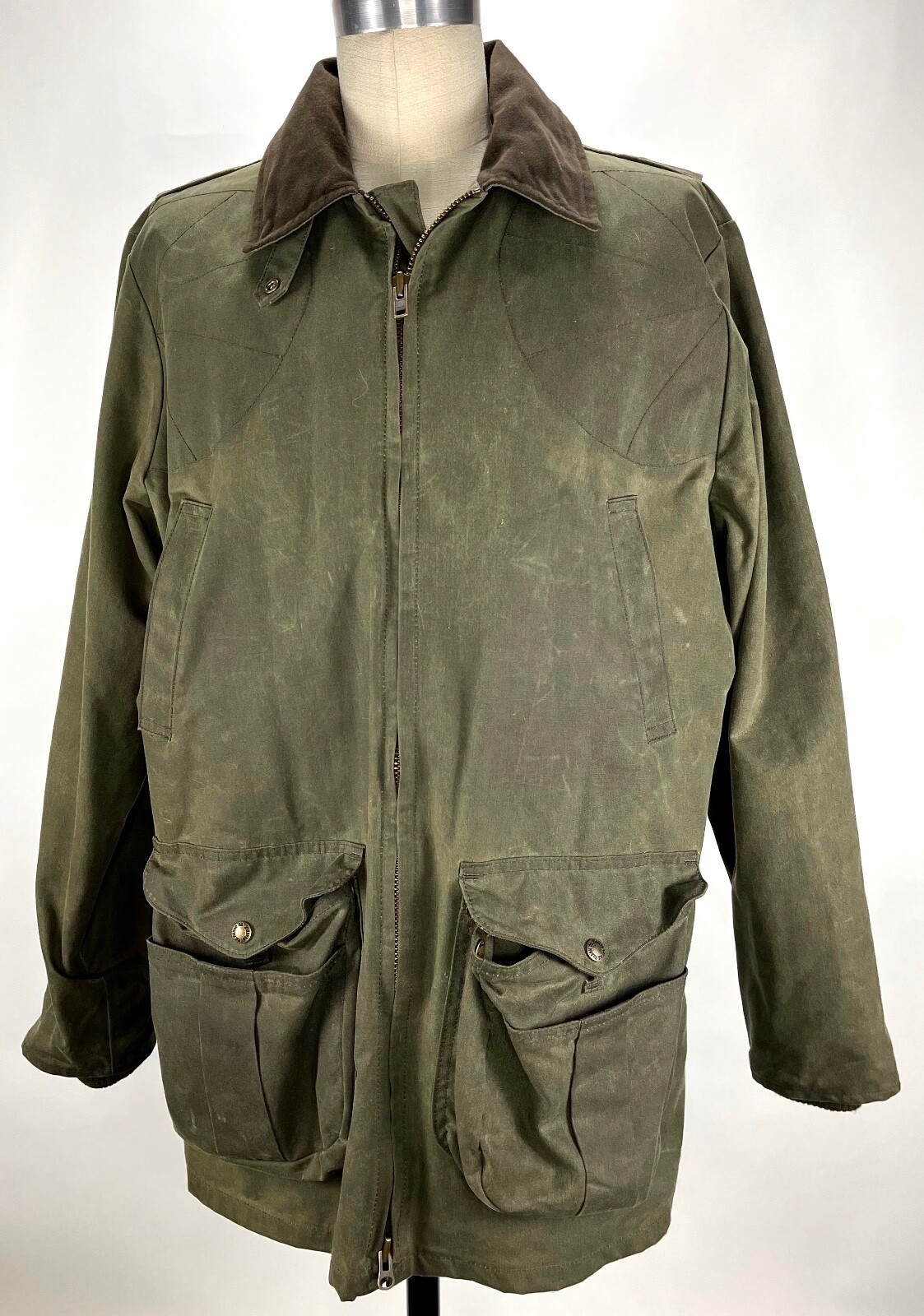 VINTAGE FILSON FIELD WAXED COTTON JACKET COAT MENS XL… - Gem