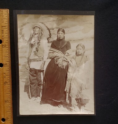 Native American Family Rosebud Indian Agency, photo: Cross, vintage ...