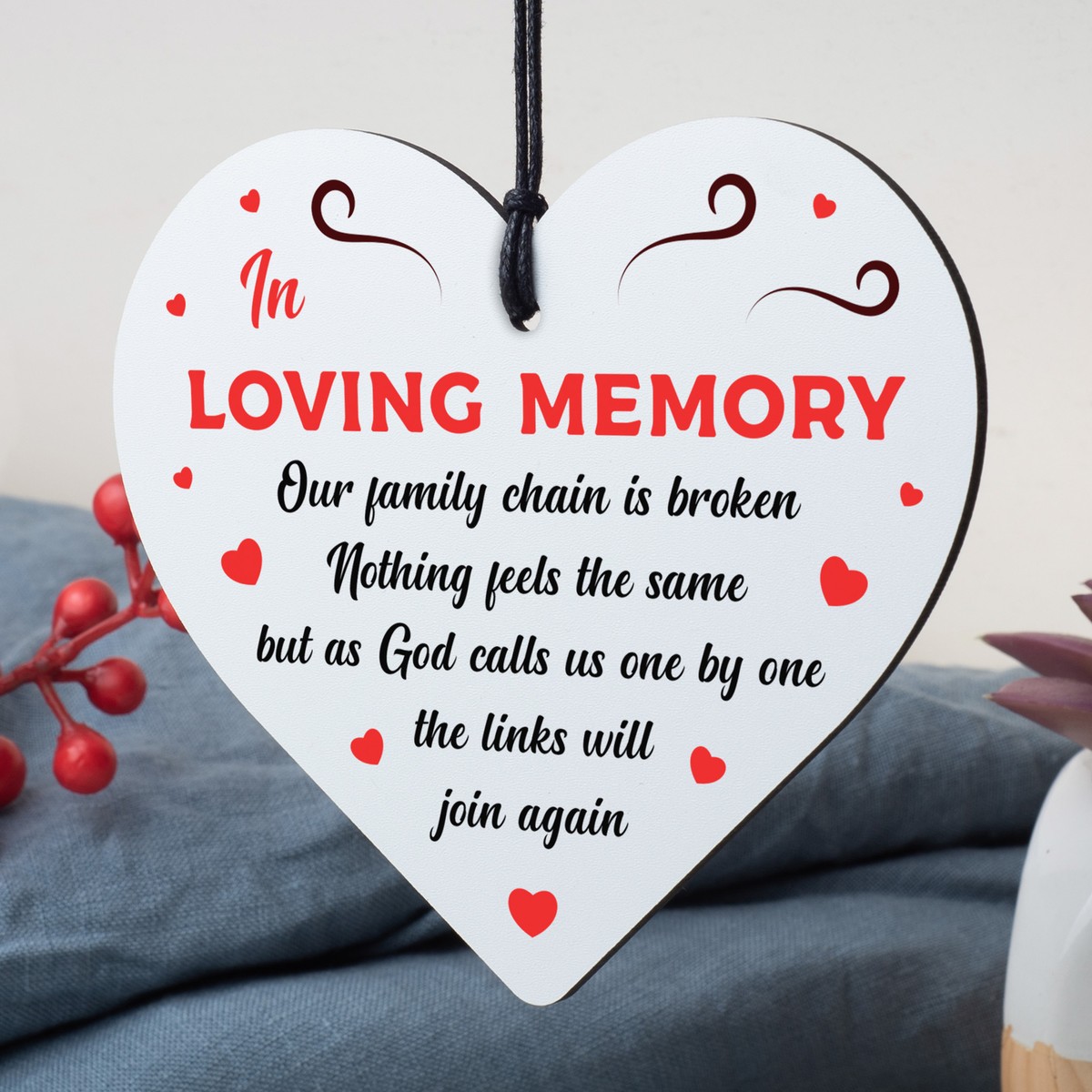 In Loving Memory Pictures Funeral Bookmark White Lilies Cross Fast