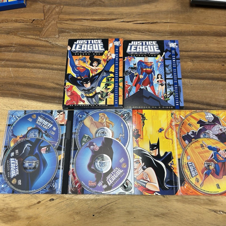 Justice League Seasons 1 &2 Justice League Unlimited Season 1 & 2 ...