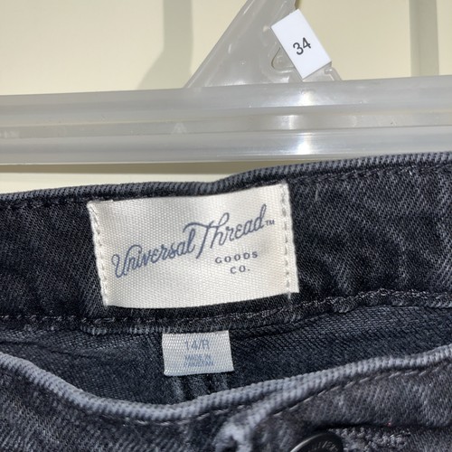 Universal Thread High-Rise Women's Flare Jeans Black Denim Size 14 NWT ...