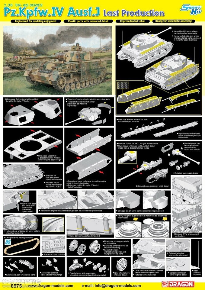 Dragon 6575 Ausf.J Last Production 1/35 Pz.Kpfw.IV | eBay