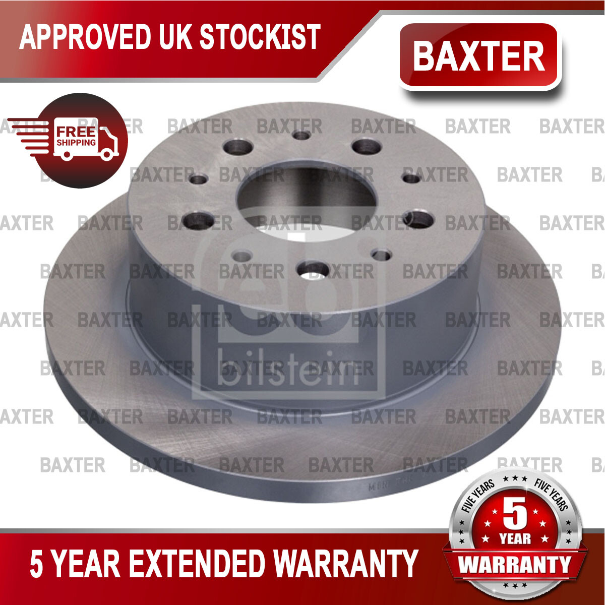Fits Fiat Ducato Citroen Relay Peugeot Boxer Baxter Rear Brake Discs #2 ...