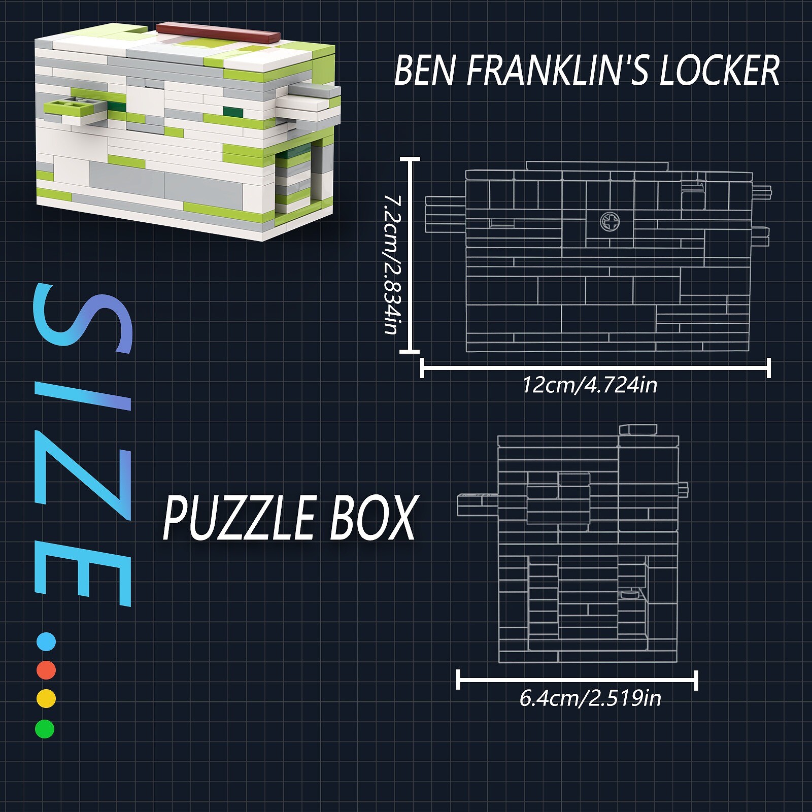 Locker Puzzle Box Decryption Box Toys Set 241 for Collection MOC Build ...