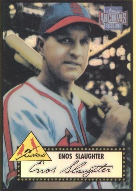 2001 Topps Archives Reserve - Enos Slaughter #75 for sale online | eBay