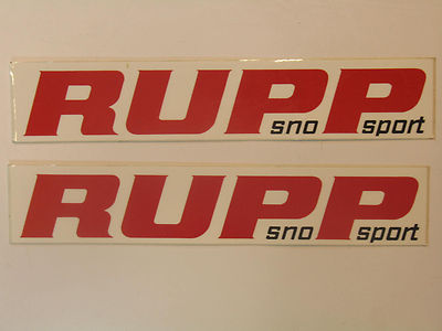 NOS RUPP 1971 Sno Sport Decal Bumper Reflective Decals Stickers Side ...