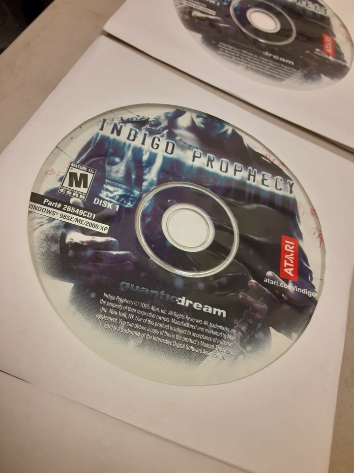 LOT 5 PC CD ROM GAMES Indigo Prophecy INSTINCT WORLDCOMBAT SPEARHEAD ...