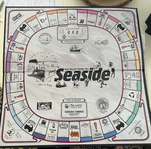 Vintage Seaside-Opoly Game, Seaside Oregon Hometown Games Original ...