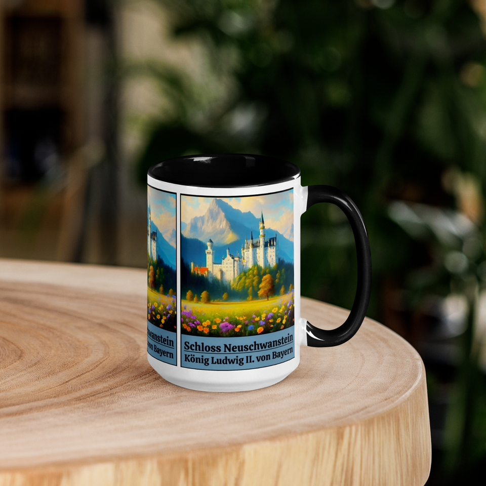 Neuschwanstein König Ludwig II. von Bayern Germany souvenir 15oz Coffee ...