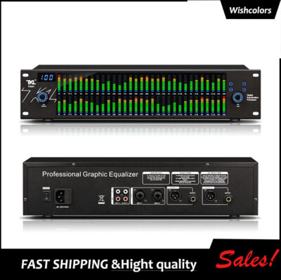 Professional Home Audio Graphic Equalizer 2 31-Band Spectrum Display ...