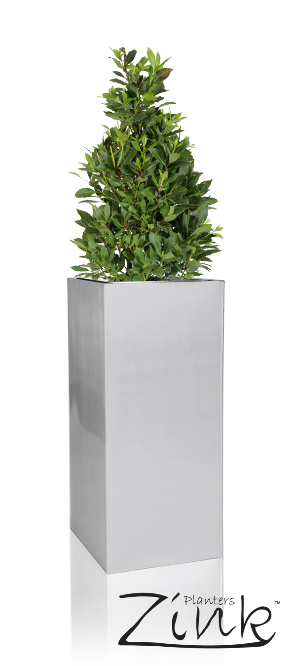 Zinc Silver Outdoor Planter Plant Pot Steel Metal Garden Indoor Inserts ...