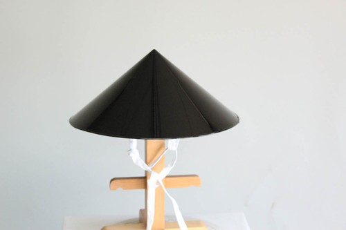 Samurai Jingasa Japanese traditional triangle Hat iron Protector ...