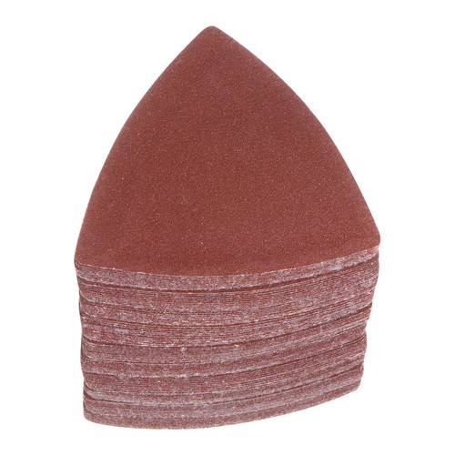 100pcs 180 Grits 80mm Aluminum Oxide Triangular Hook & Loop Sandpapers ...
