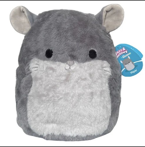 Squishmallow 12" Miper Mouse FuzzAMallow Soft Gray Fuzzy Pet Plush ...