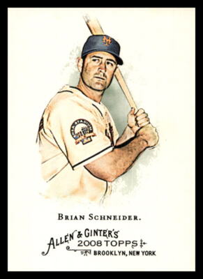 2008 Topps Allen & Ginter #106 Brian Schneider New York Mets | eBay