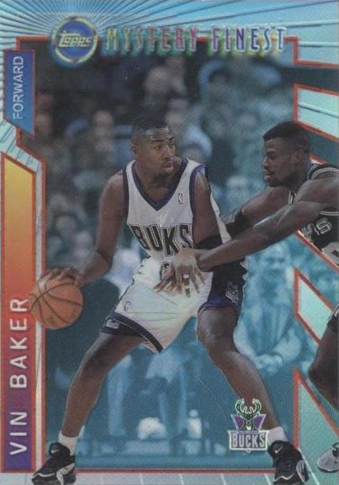 1996-97 Topps - Mystery Finest Vin Baker #M18 Borderless Refractor for ...