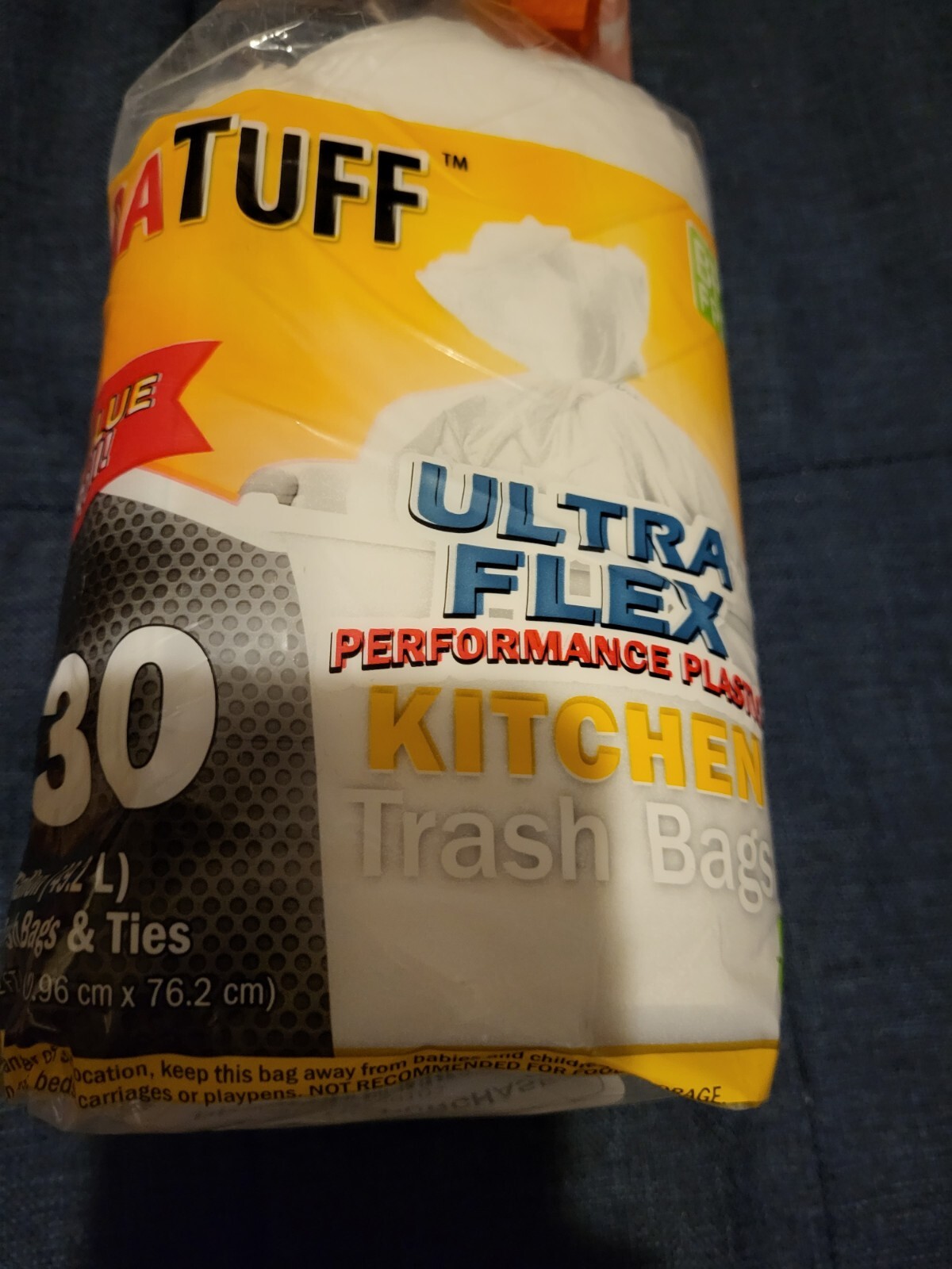 Xtra Tuff Ultra Flex Trash Bags Kitchen Drawstring Bag 13 Gallon 130ct ...