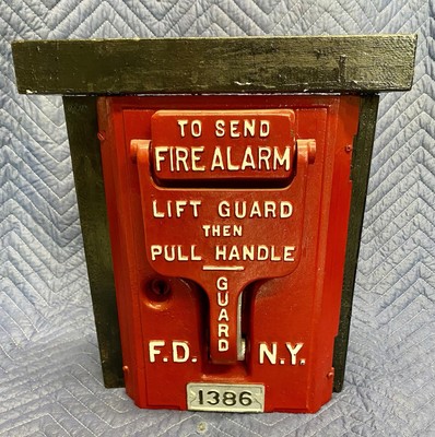 NYC FIRE ALARM PEDESTAL CALL PULL BOX FACEPLATE GAMEWELL FDNY NYFD | eBay
