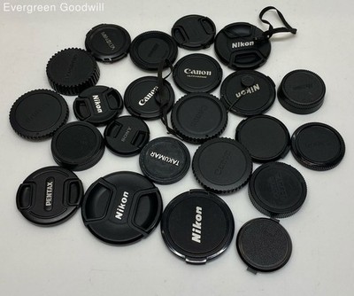 Mixed Lot of Camera Lens Caps Various Sizes Canon Nikon & More | eBay