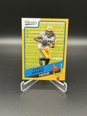 DAVANTE ADAMS 2021 Panini Classics TIMELESS TRIBUTES GOLD #/99 Packers ...