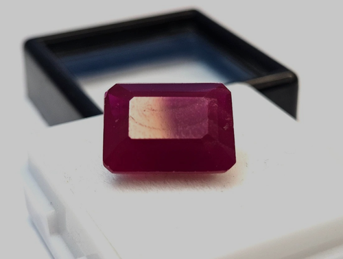 Awesome Bixbite Beryl Red Emerald Cut 8-9 Ct Natural Loose Gemstone ...