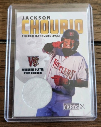 Jackson Chourio 2025 Wisconsin Timber Rattlers 2022 RC Jersey Card SGA ...