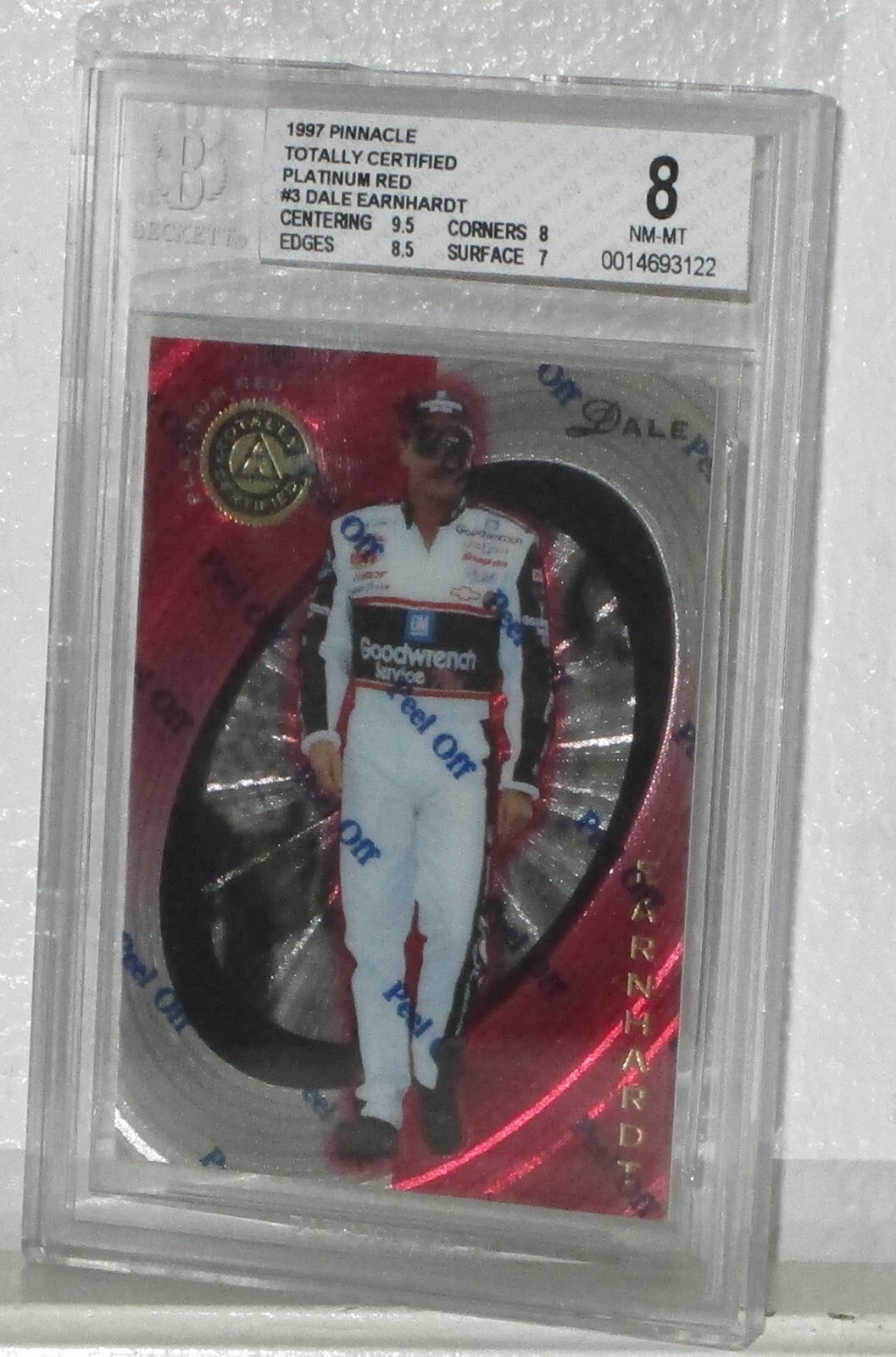 1997 PINNACLE CERTIFIED PLATINUM RED DALE EARNHARDT CARD#3 NM-M 8 1116/ ...
