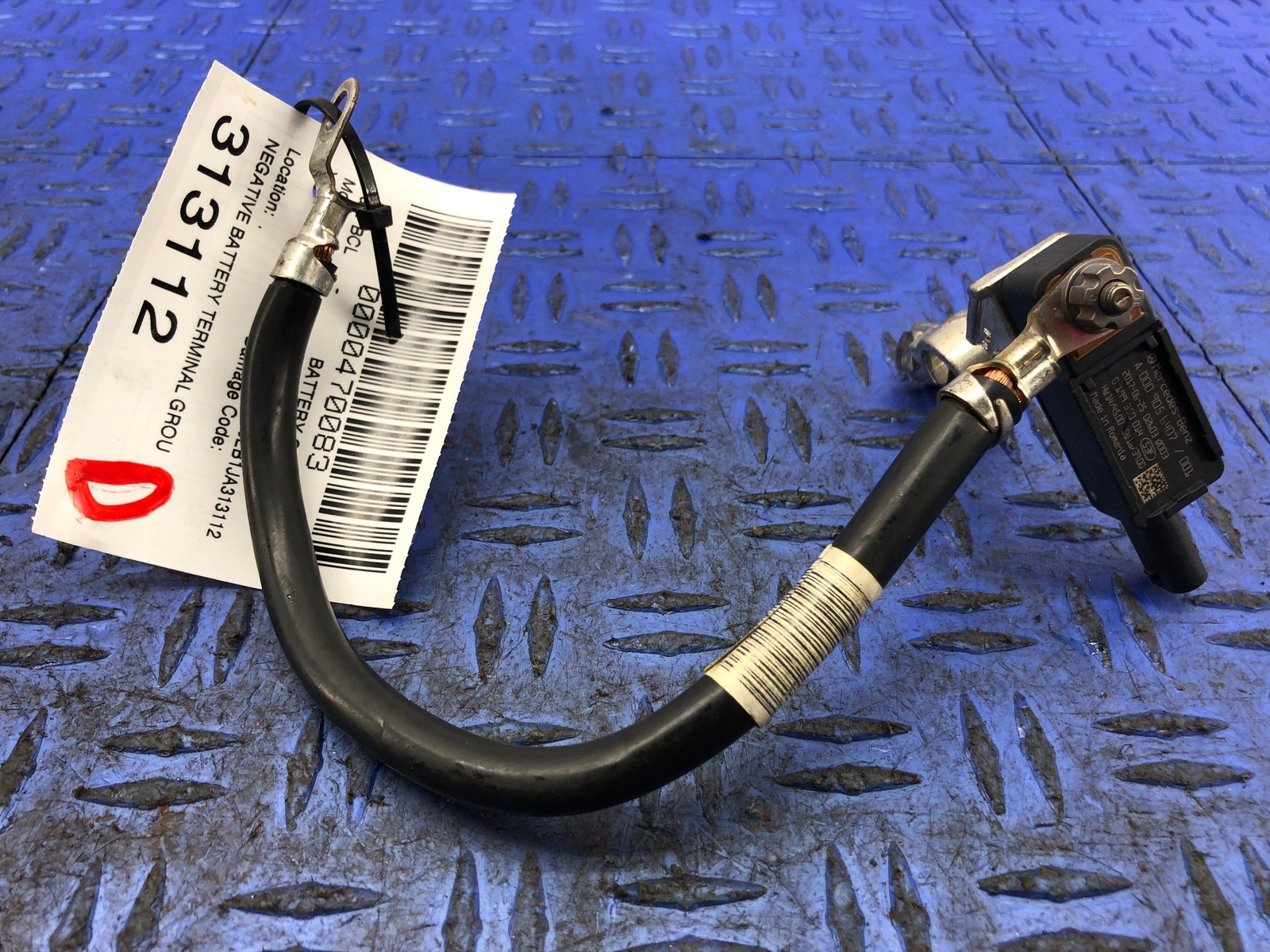 2017-2020 MERCEDES E43 NEGATIVE BATTERY TERMINAL GROUND WIRE CABLE ...