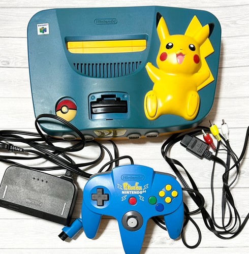 Pikachu Nintendo 64 N64 Pokemon Console Blue/Yellow Tested 45496850883 ...