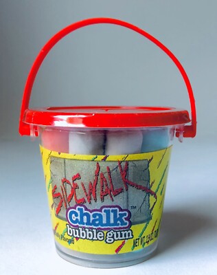 Vintage 1996 Foreign Candy Co SIDEWALK CHALK BUBBLE GUM candy container ...
