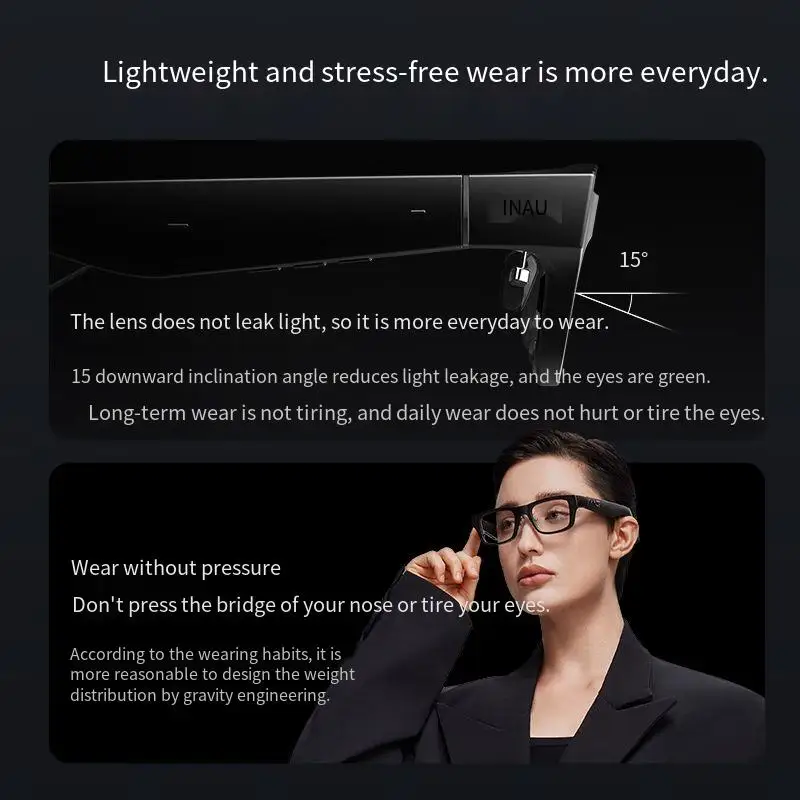 INMO Go2 GO 2 Wireless Smart AR Glasses Real-time Translation ...