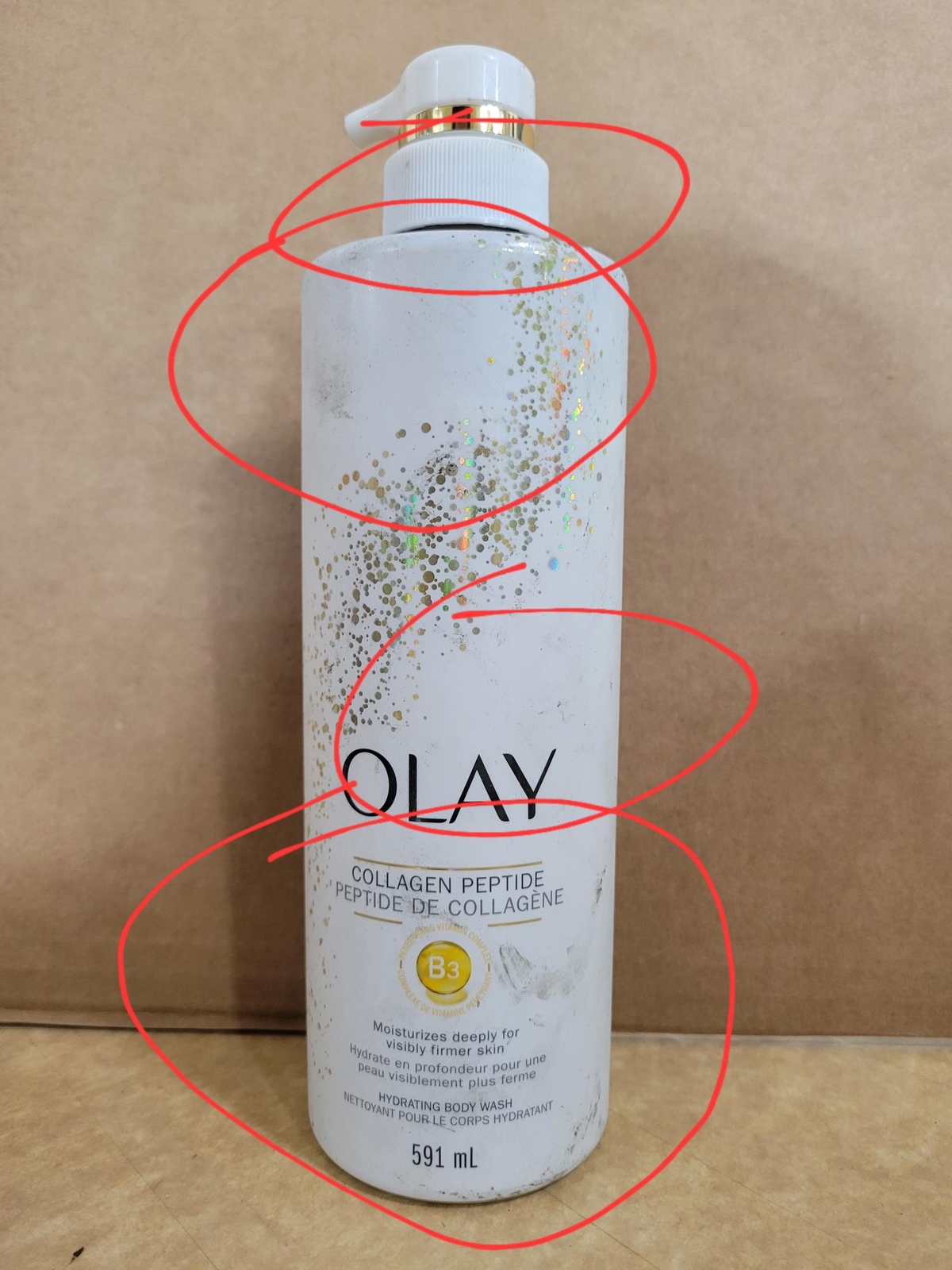 NEW BUNDLE OF 4 Olay Collagen Peptide Hydrating Body Wash x591mL $65 - READ | eBay