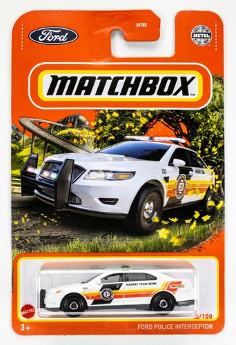 2022 Matchbox #42 Ford (Taurus) Police Interceptor WHITE | ORANGE ...