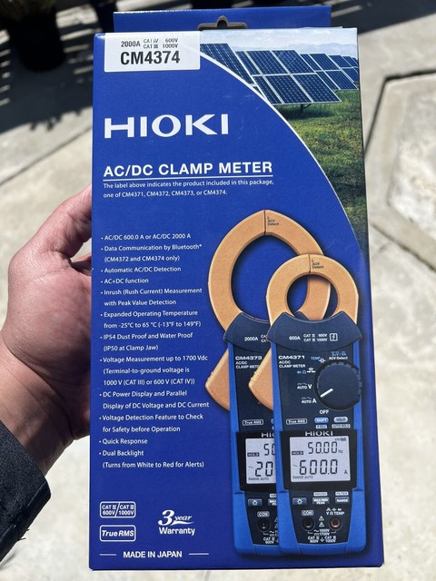 Hioki CM4374 with Frequency Resistance and Bluetooth Clamp Meter for ...