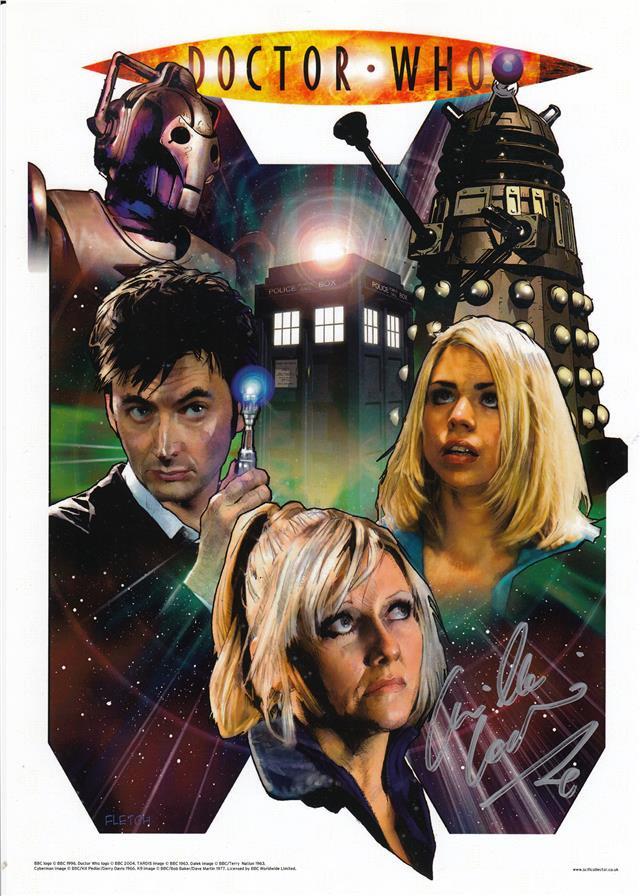 Camille Coduri - Colour 11¾"x 8¼" Signed Dr Who Print - UACC RD223 | eBay