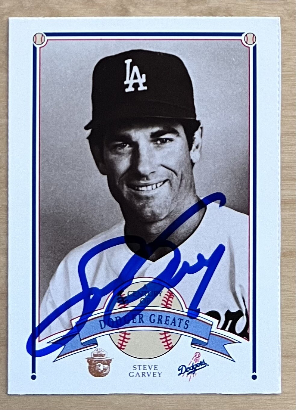 Steve Garvey Signed 1990 Century Of Dodgers Greats Baseball Card Rare SGA Auto | eBay