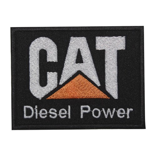Cat Diesel Power Logo Iron/Sew On Patch Badge Embroidered Applique For ...