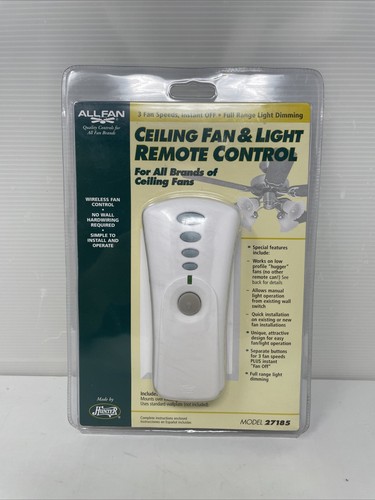 Hunter 27185 Ceiling Fan & Light Remote Control - White for sale online ...