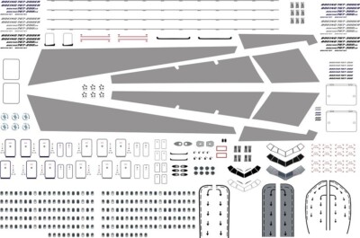 Boeing 767 Doors &Windows scale 1144 | eBay