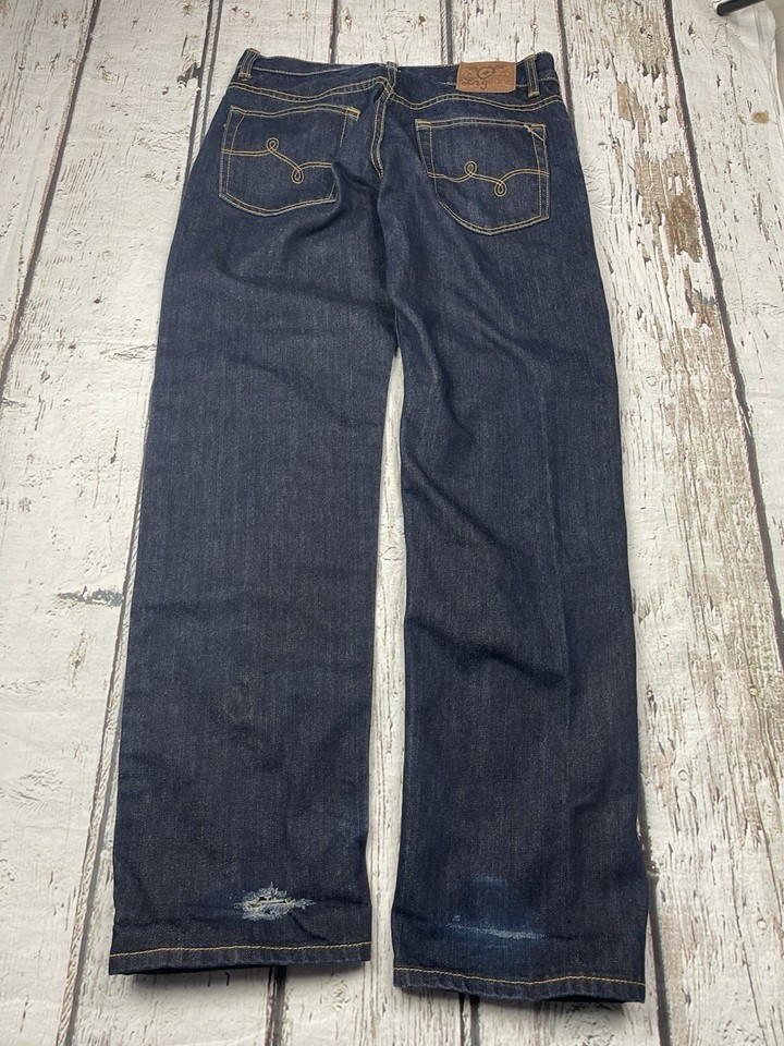 LRG Jeans Means Size 32 Dark Wash VTG Lifted Research Group Streetwear ...