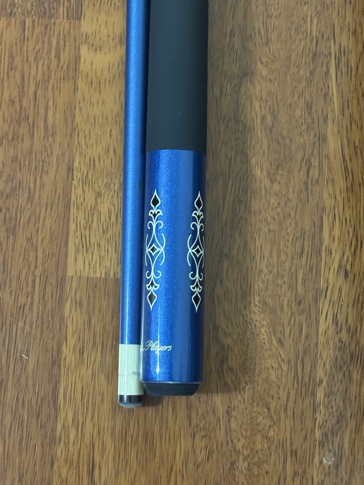 PLAYERS Pool Billiard CUE STICK Blue 58 inches. With case. 309 | eBay