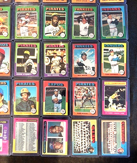 1975 TOPPS BASEBALL CARD STARTER SET LOT OF 49 DIFFERENT WITH STARS ...