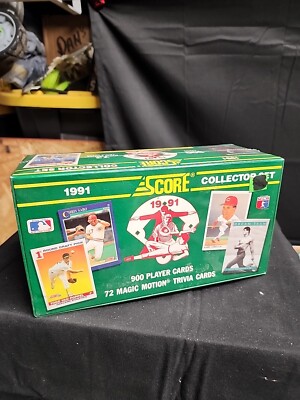 1991 score baseball box Set 900 Player CARDS AND 72 MAGIC Motion Trivia ...