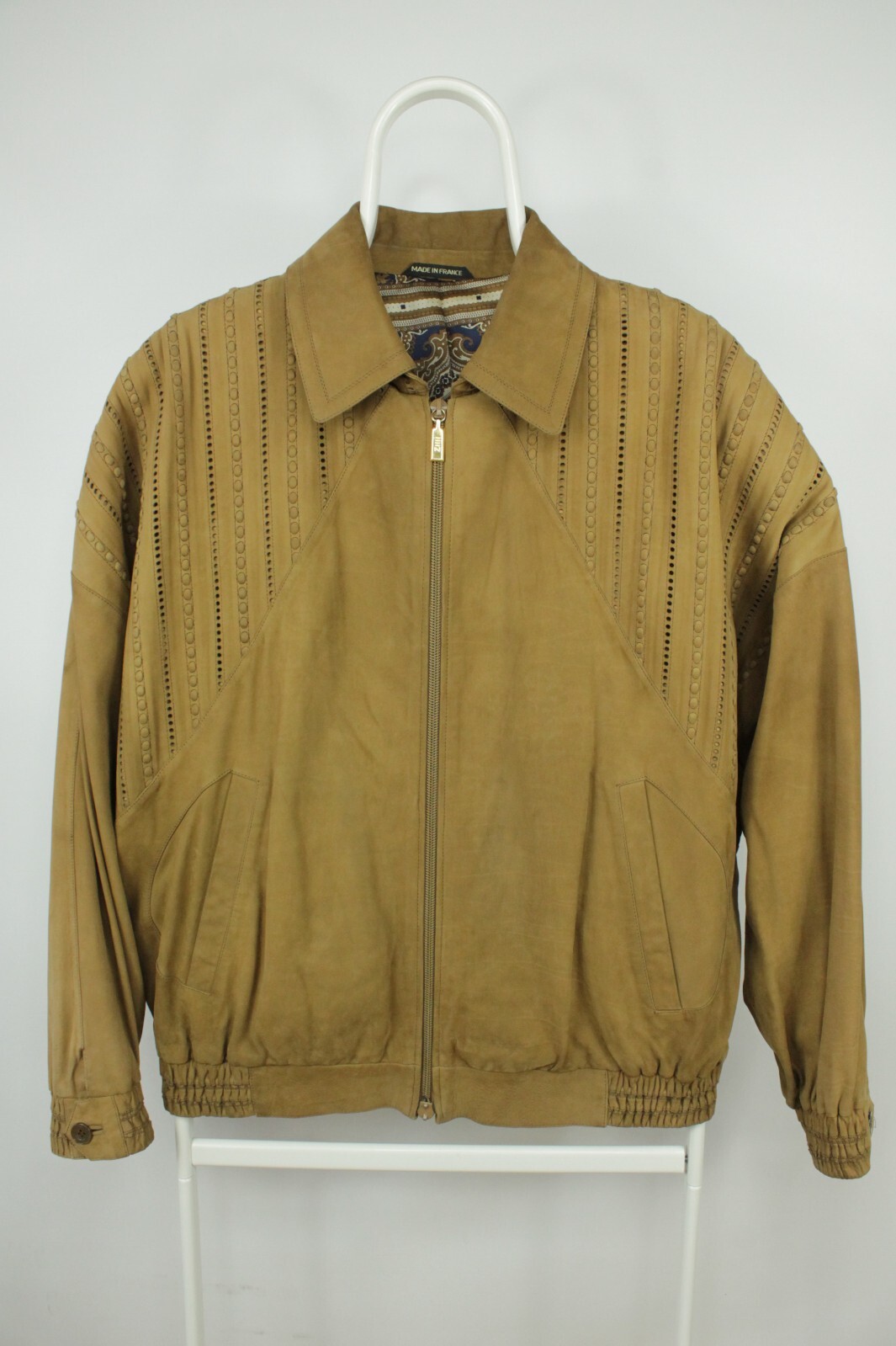 RARE Vintage Zilli Heracles Beige Calfskin Perforated… - Gem