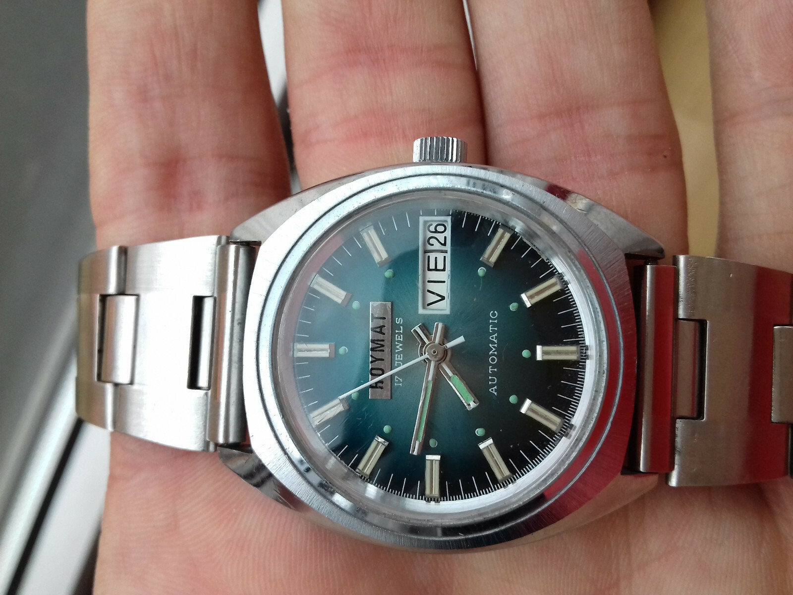 Roymat AUTOMATIC DOBLE CALENDAR VINTAGE COLLECTION NOS MECHANICAL WATCH ...