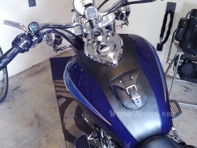 TRIUMPH AMERICA (02-15) SPEEDMASTER (03-15) LEATHER TANK PAD PANEL BRA ...