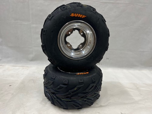DWT Rear A5 Wheels & Sunf Tires 18" 18x9.5-8 Yamaha Raptor 90 Kawasaki ...