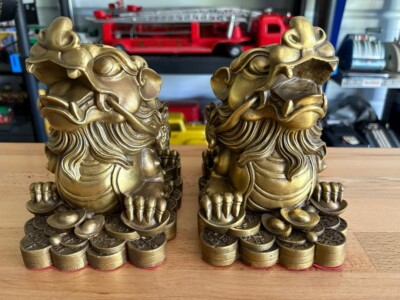 Chinese Fengshui Wealth Money Coin Dragon Pixiu brave troops Beast ...